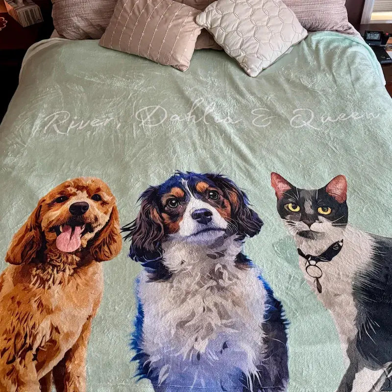 Custom Pet Blankets: Material, Printing & Care Guide (2025) – Myminipets